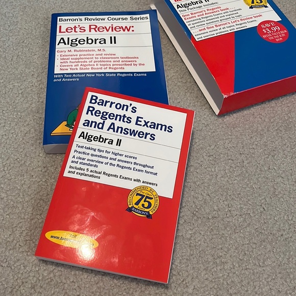Other | 2 Pack Barrons Regents Algebra 2 Review Books | Poshmark